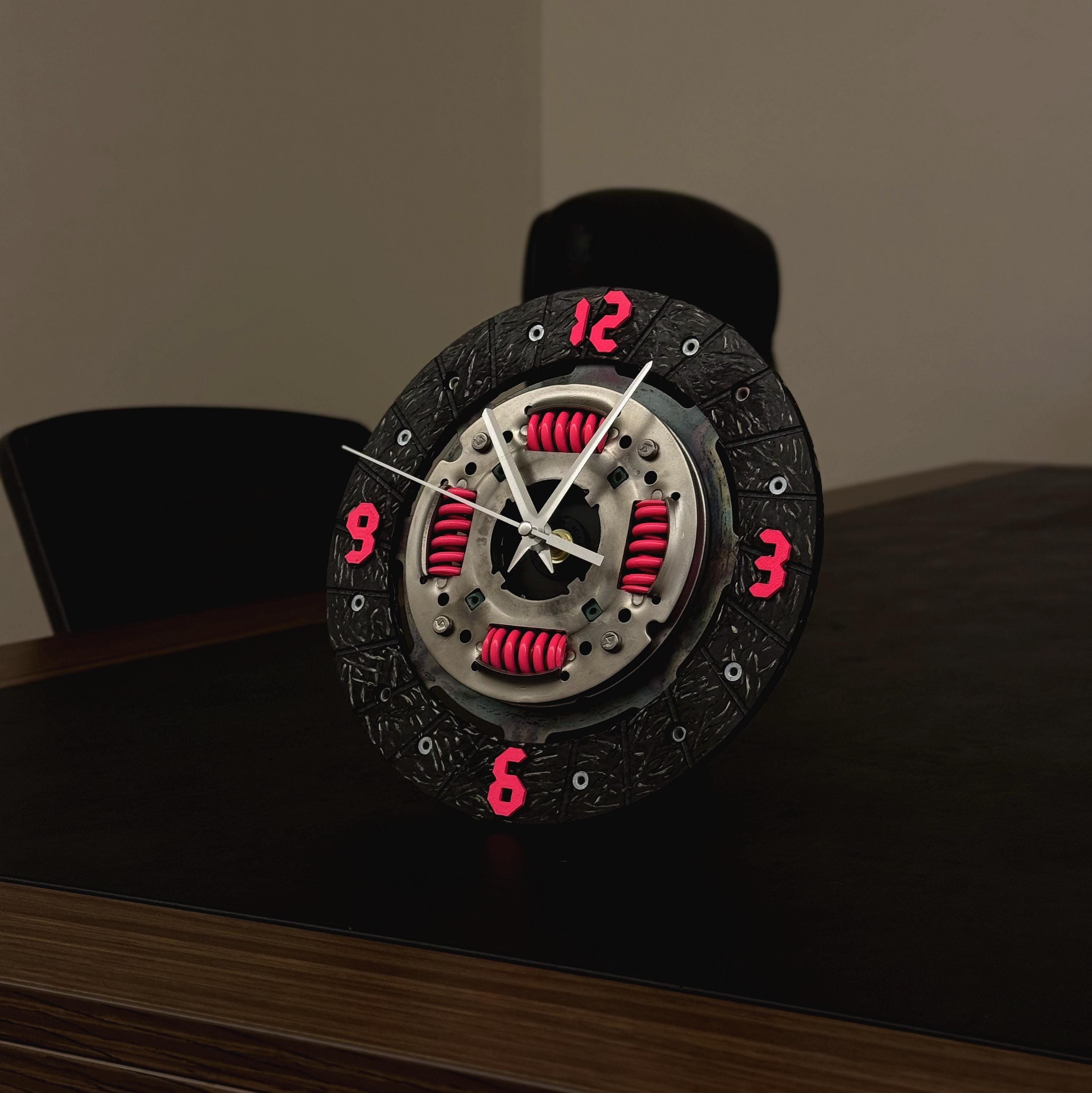 Clutch Pressure Plate Wall Clock / Upcycled Car Part / Handmade ...