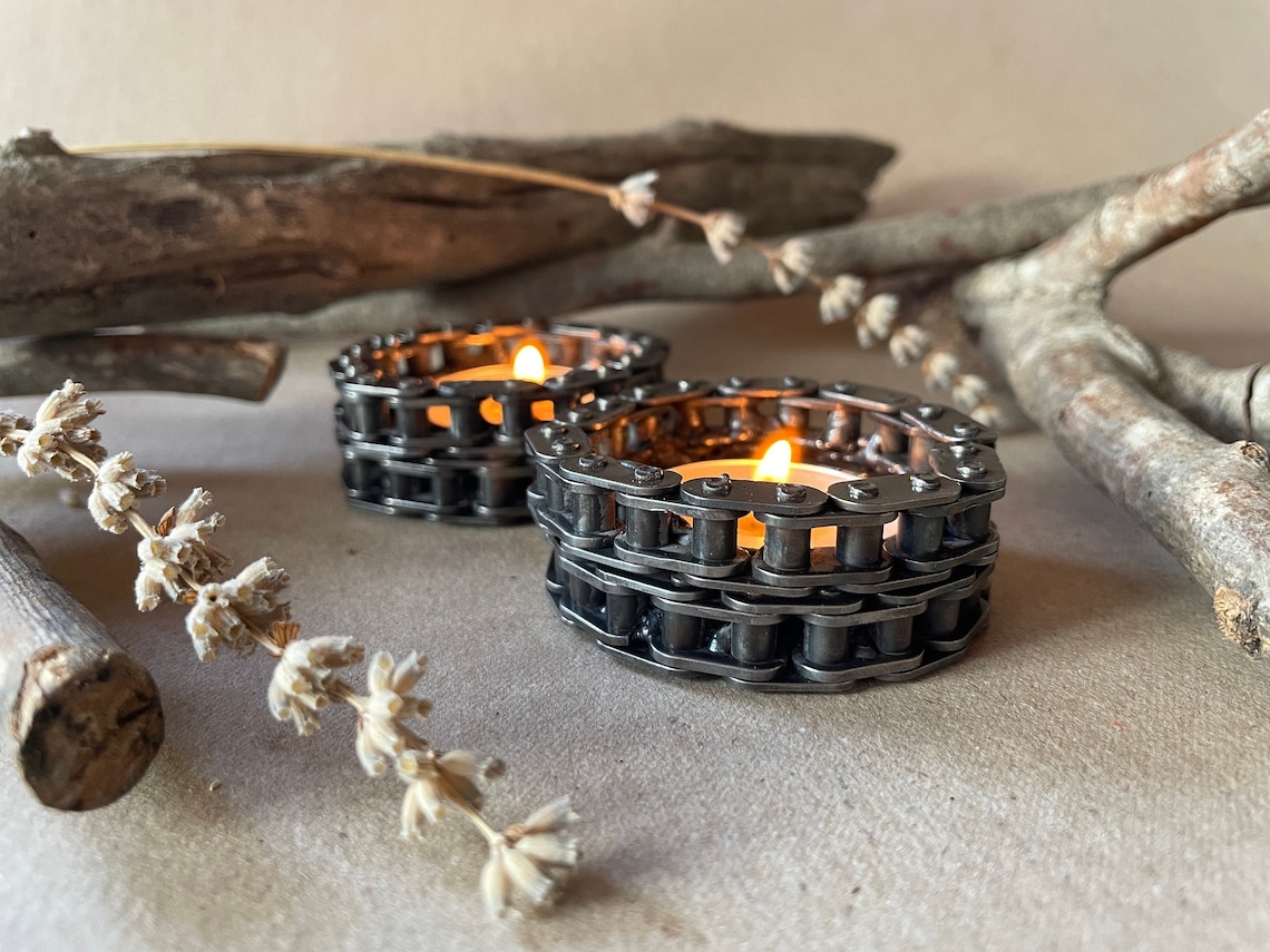 Timing Chain Candle Holder / Real Car Engine Parts / Handmade - Etsy