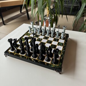 Spark Plug Chess Set | Real Car Engine Parts | Industrial Chess Board ...
