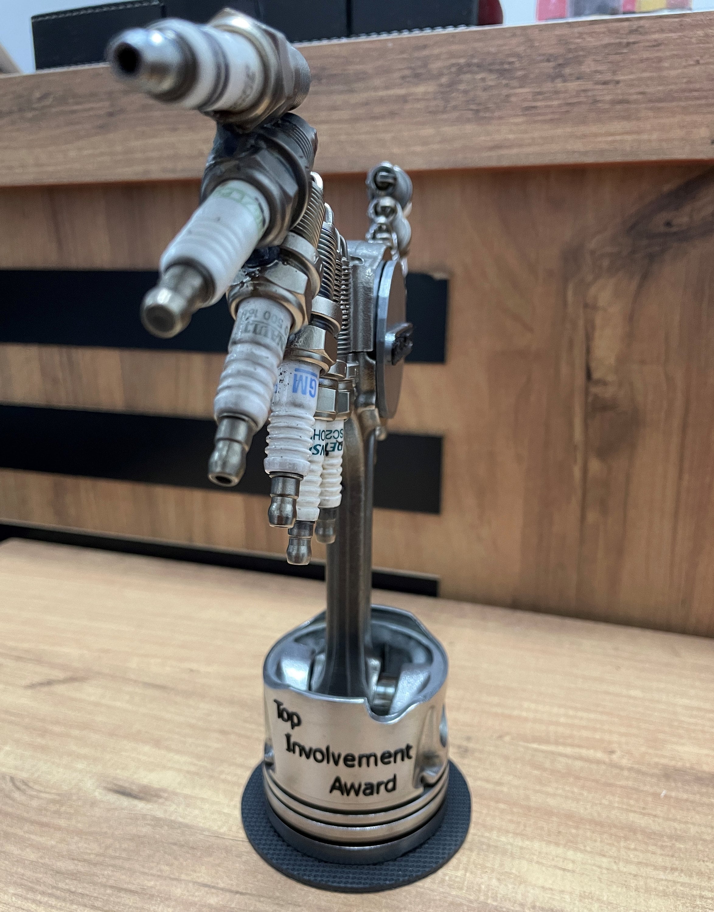 Piston CUP / Real Car Engine Parts / Decorative Piston With Spark Plug ...