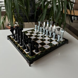 Spark Plug Chess Set | Real Car Engine Parts | Industrial Chess Board ...