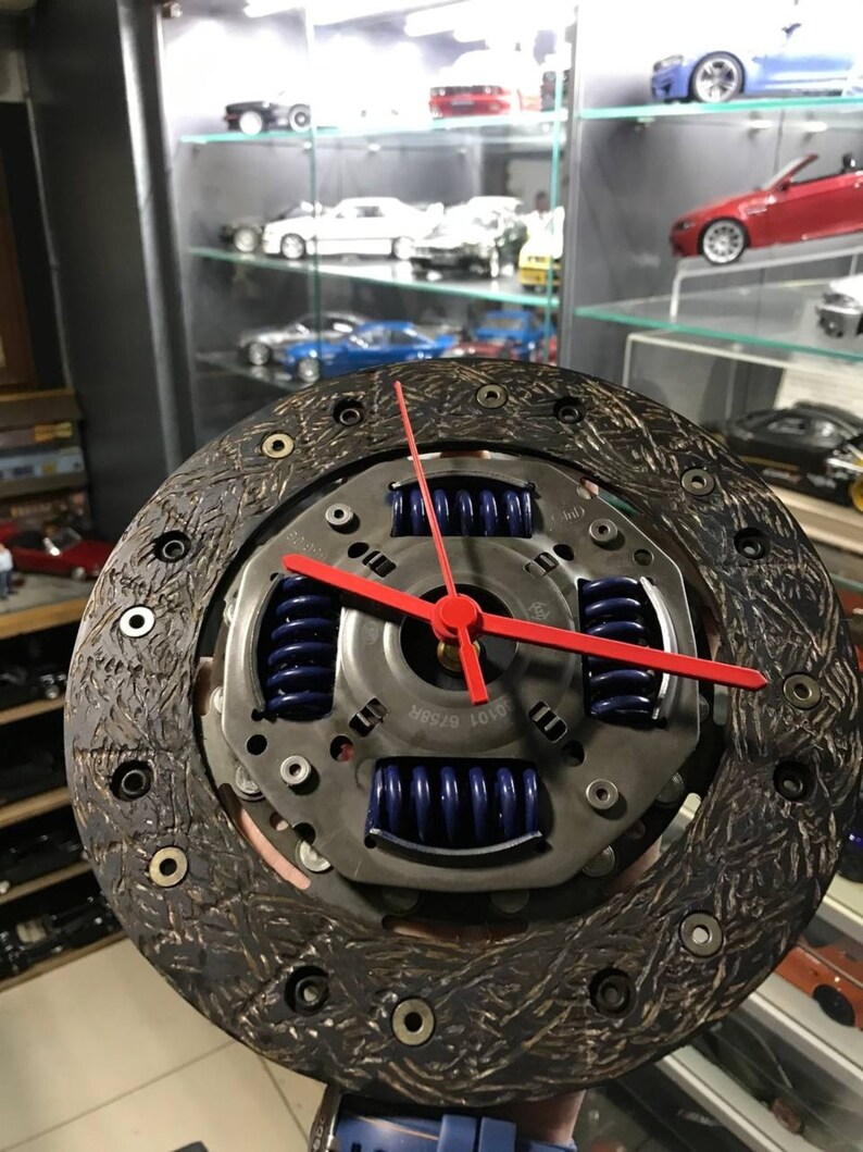 Personalized Clutch Clock / Real Car Engine Parts / Personalized! - Etsy