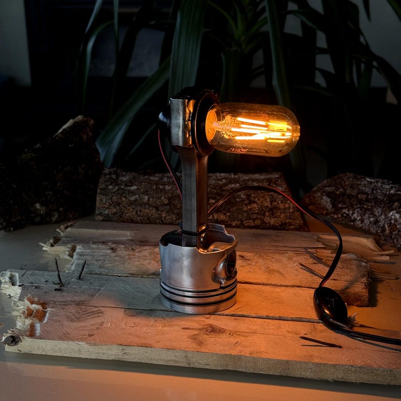 Piston Lamp / Real Car Engine Parts / Piston Table-shelf Lamp ...