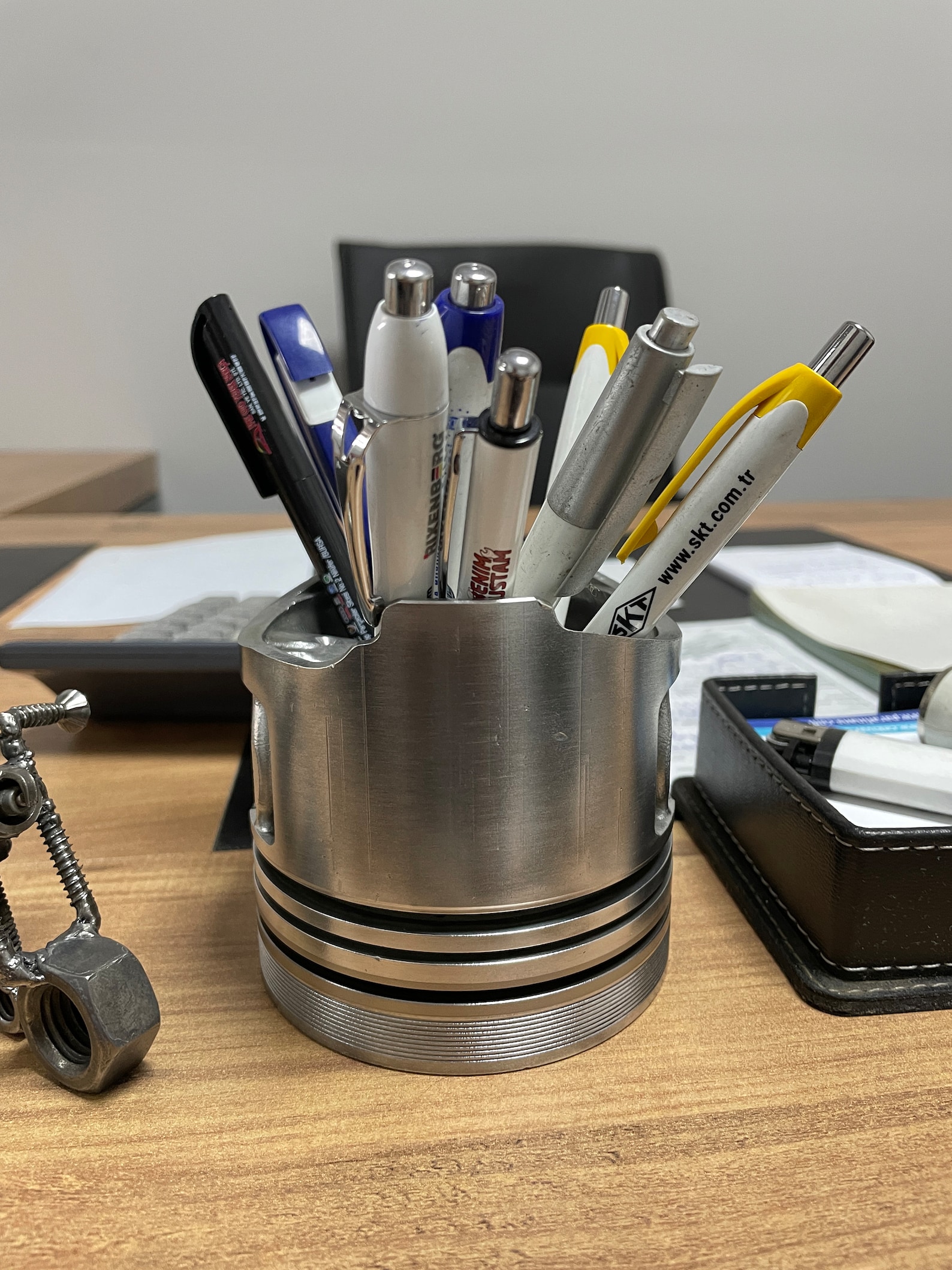 Piston Pen Holder | Real Car Engine Parts | Desk Organizer - Etsy