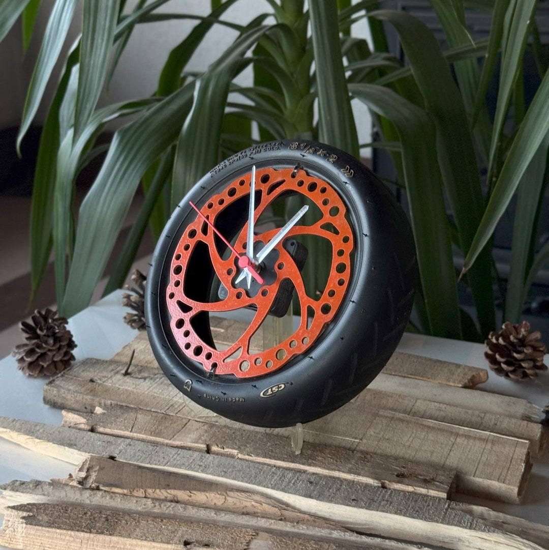 Tire Wall Clock / Wheel Wall Clock / Large Urban Clock / Handforged ...