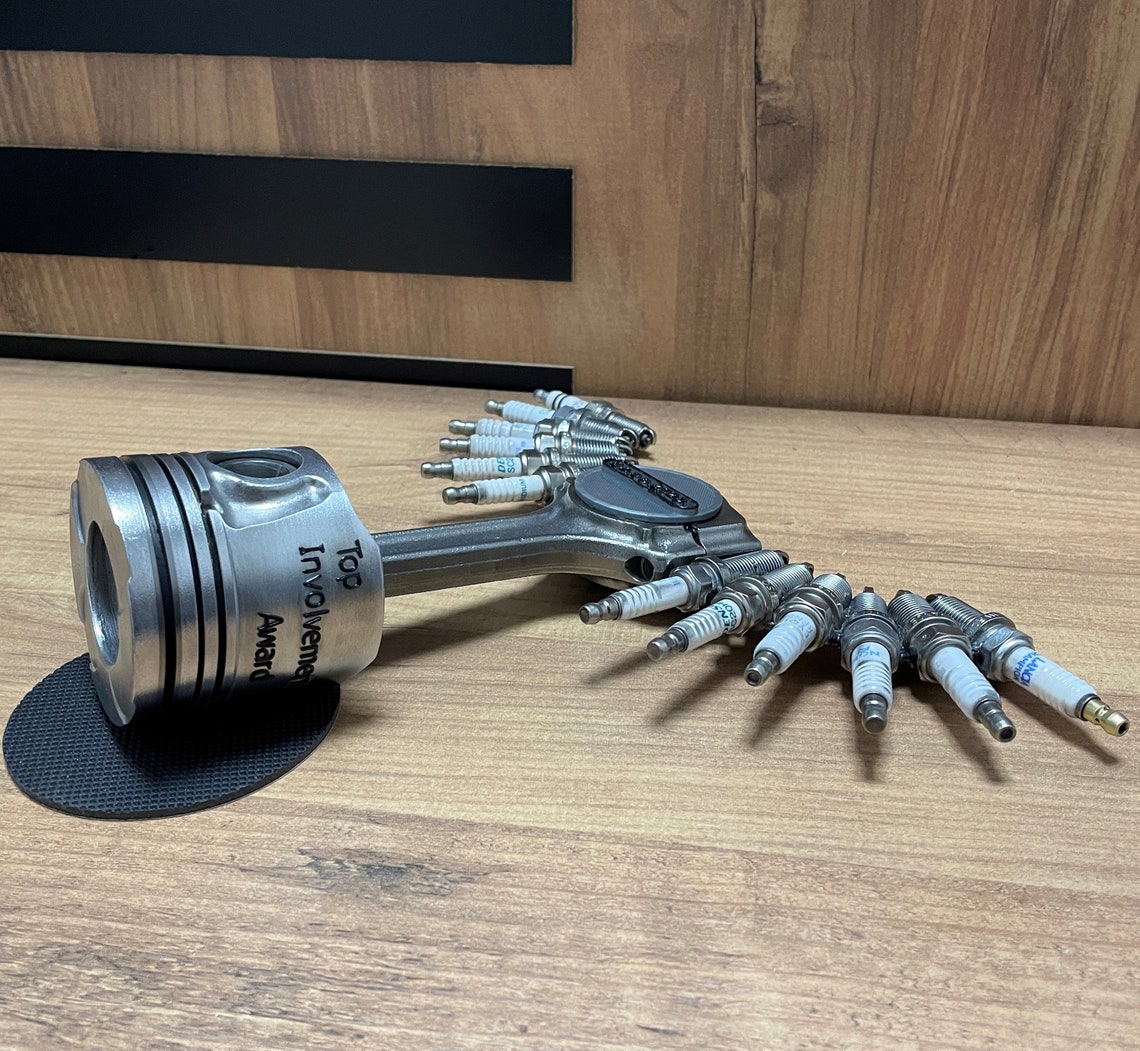 Piston CUP / Real Car Engine Parts / Decorative Piston With Spark Plug ...