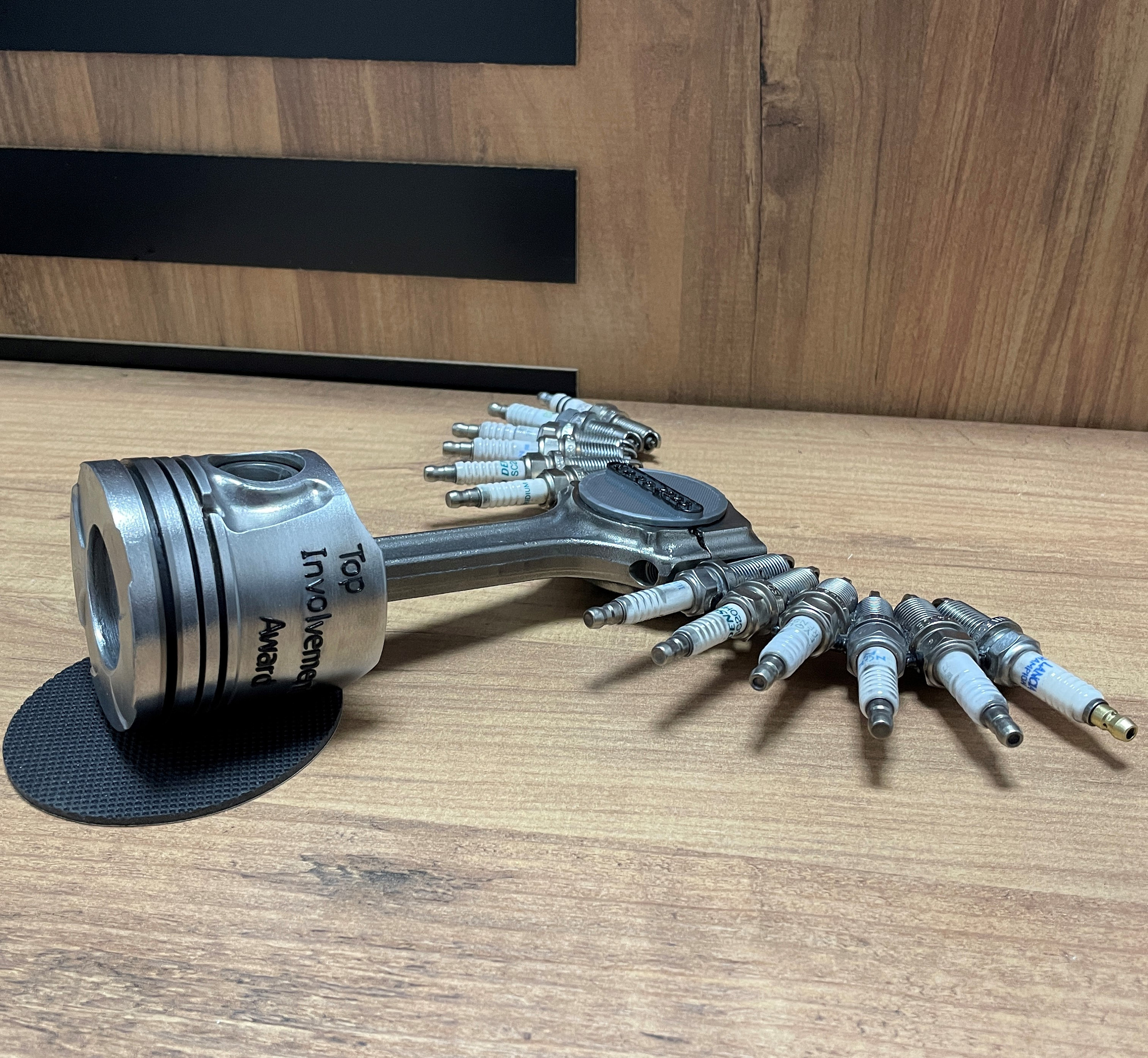 Piston CUP / Real Car Engine Parts / Decorative Piston With Spark Plug ...