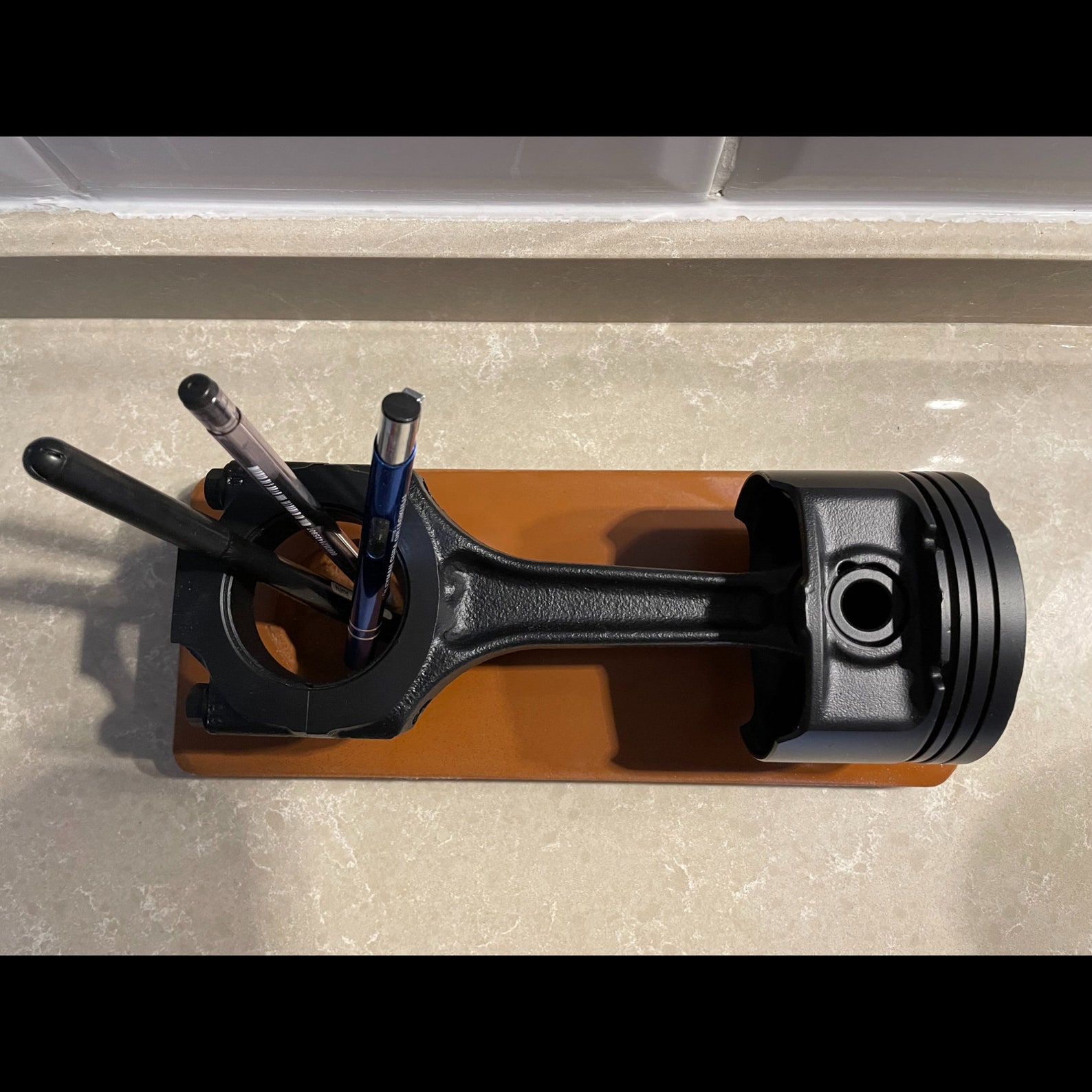 Piston Pen Holder / Real Car Engine Parts / Piston Pencil Case | Etsy