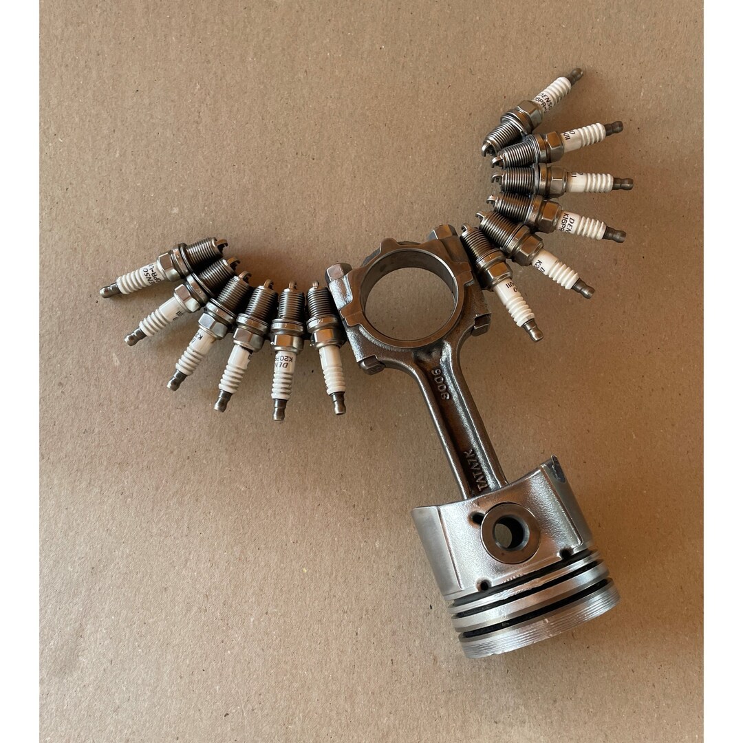 Decorative Piston With Spark Plug Wings / Real Car Engine Parts ...