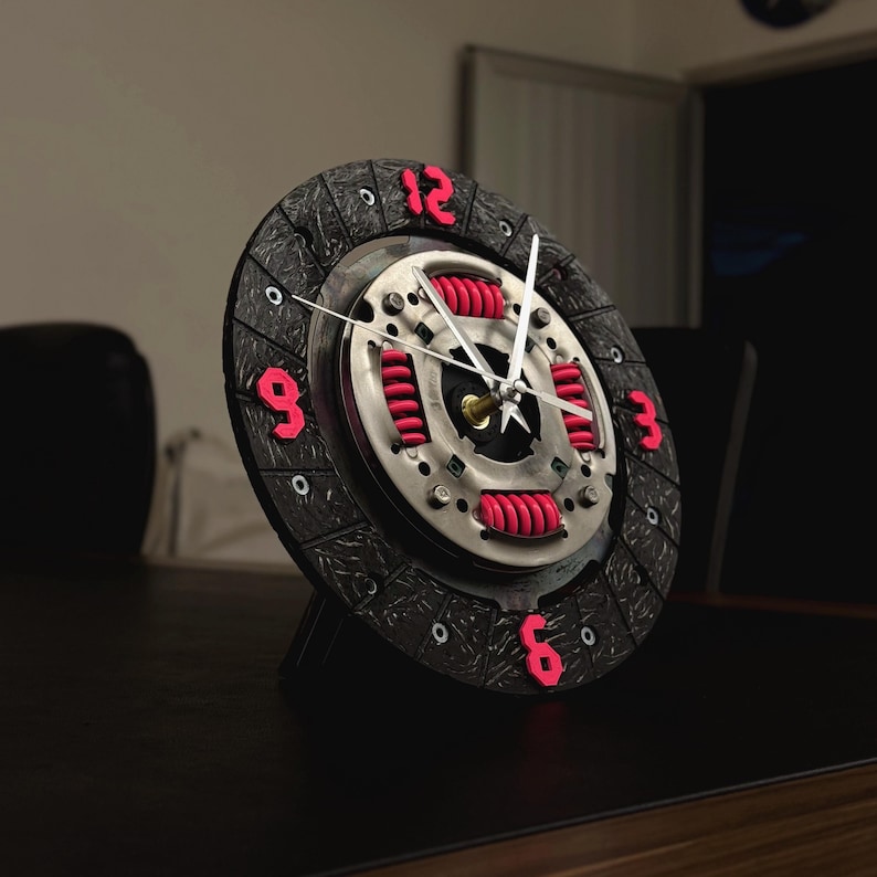Clutch Pressure Plate Wall Clock / Upcycled Car Part / Handmade ...
