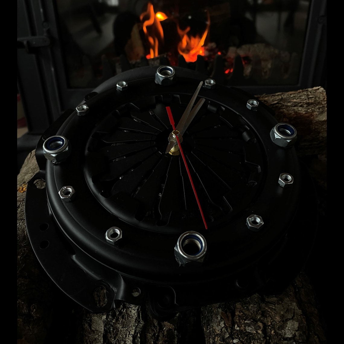 Car Clutch Wall Clock / Large Urban Clock / Handforged Clock / - Etsy
