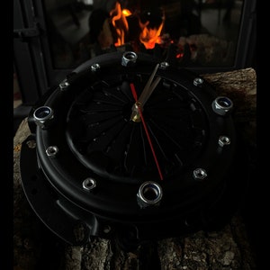 Car Clutch Wall Clock / Large Urban Clock / Handforged Clock / Gift for ...