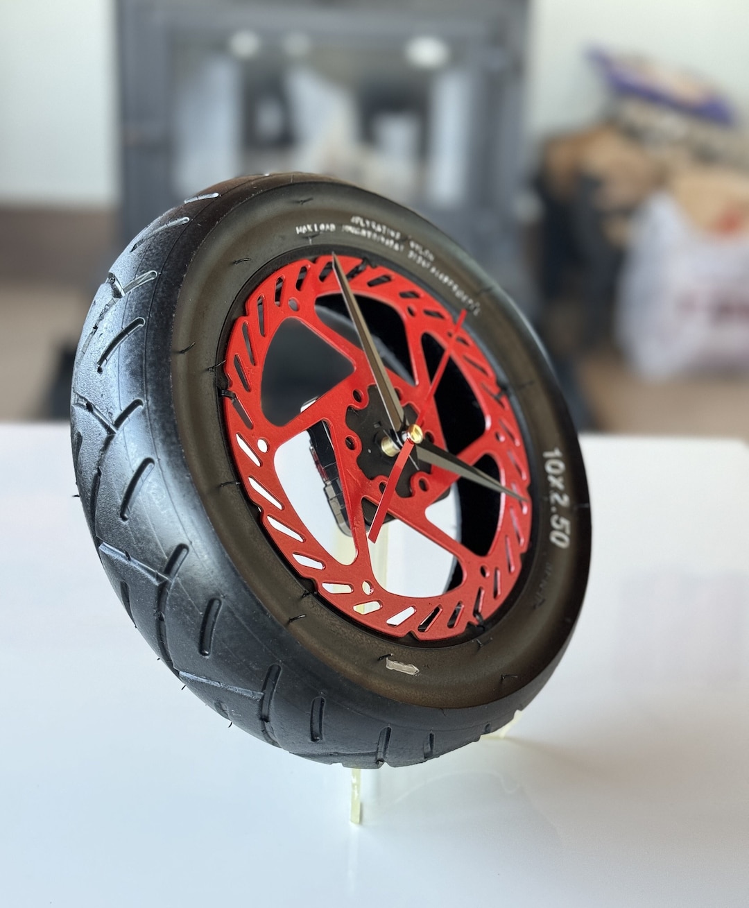 Tire Wall Clock / Wheel Wall Clock / Large Urban Clock / Handforged ...