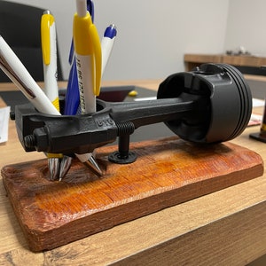 Piston Pen Holder / Real Car Engine Parts / Piston Pencil Case / Piston ...