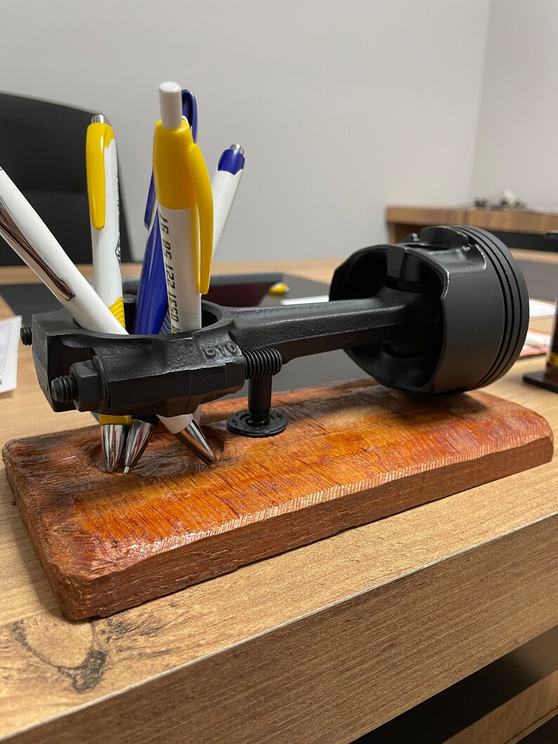 Piston Pen Holder / Real Car Engine Parts / Piston Pencil Case / Piston ...