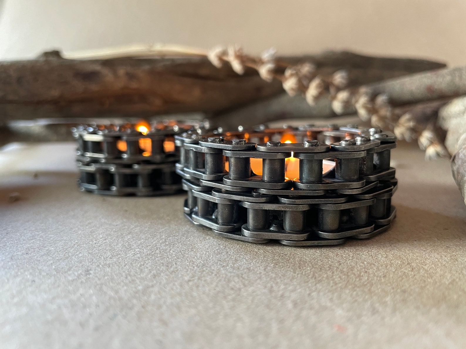 Timing Chain Candle Holder / Real Car Engine Parts / Handmade - Etsy