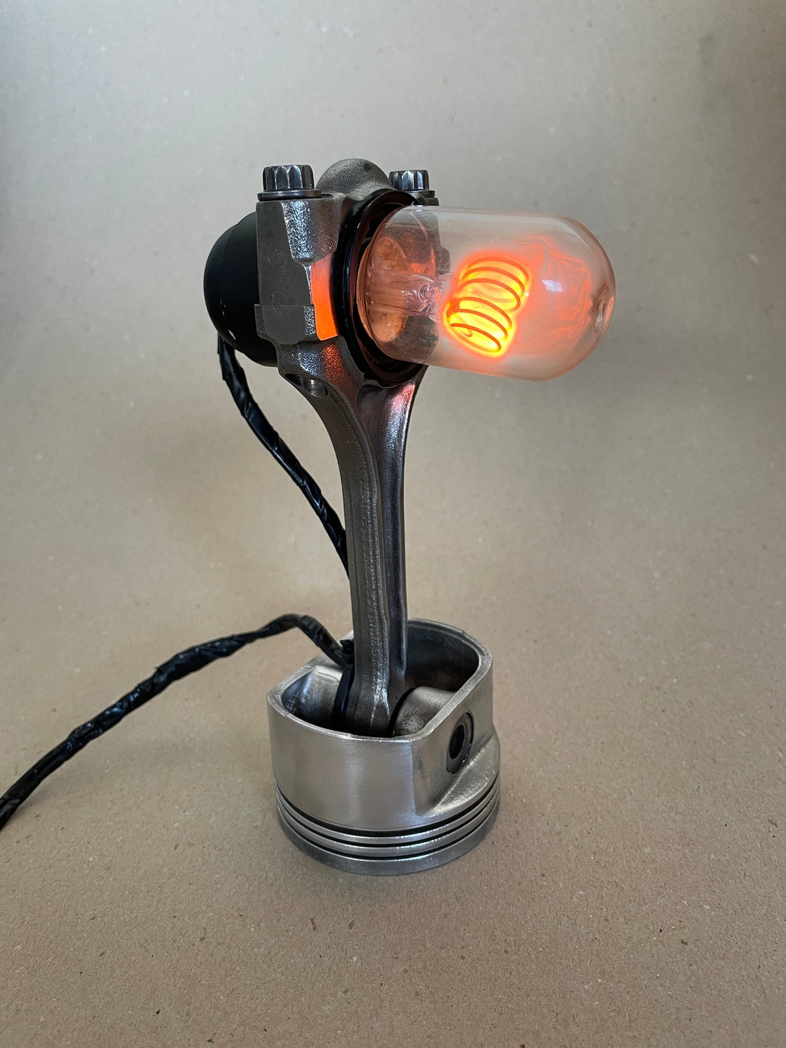 Piston Lamp / Real Car Engine Parts / Piston Table-shelf Lamp - Etsy