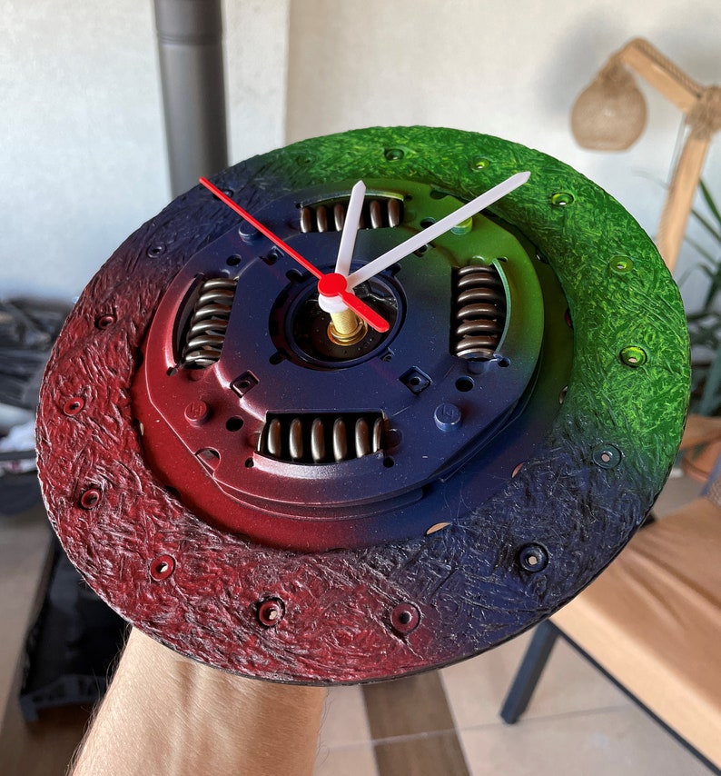 Personalized Clutch Clock / Real Car Engine Parts / Personalized - Etsy