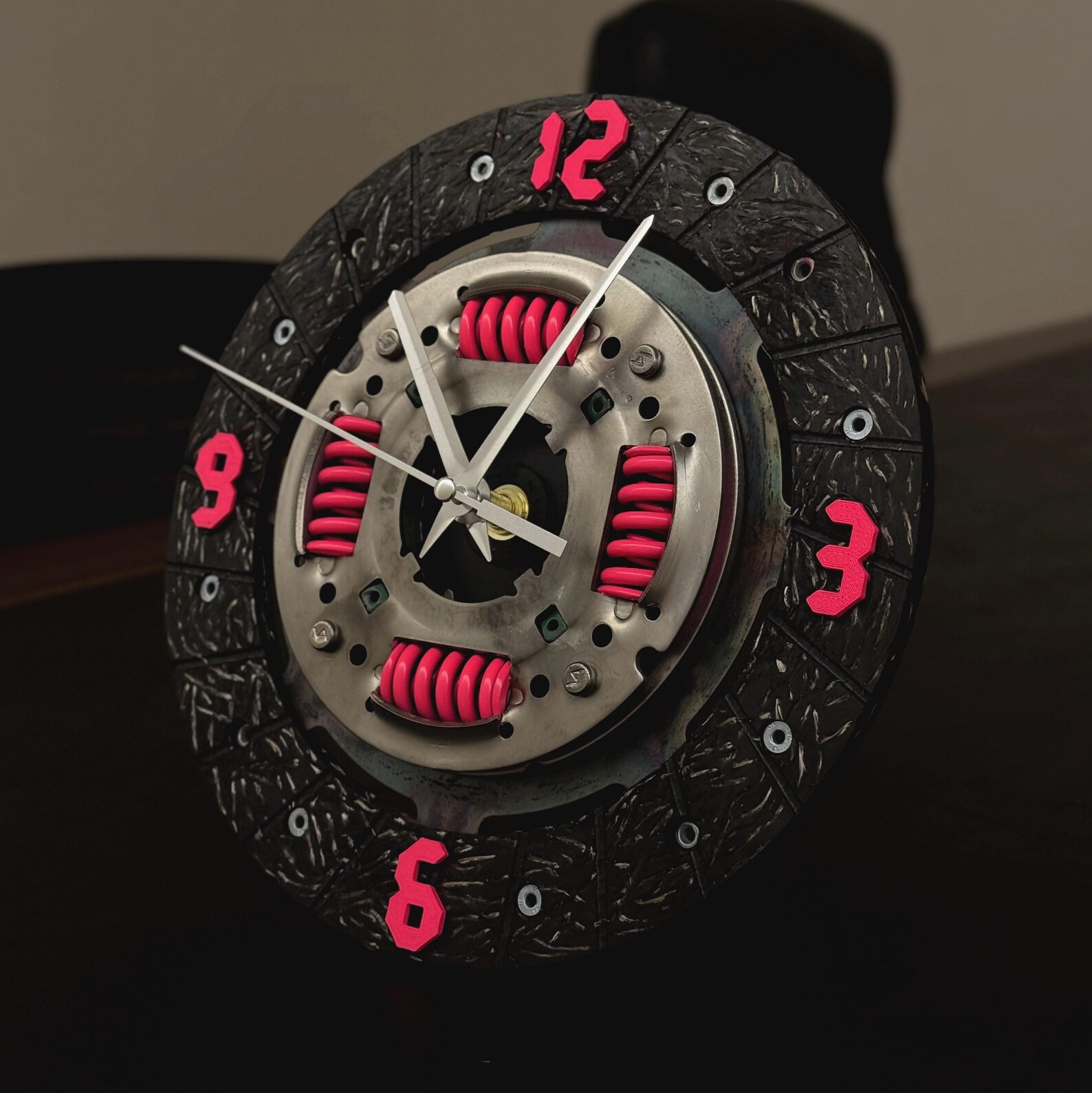Clutch Pressure Plate Wall Clock / Upcycled Car Part / Handmade ...