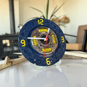 Personalized Clutch Clock / Real Car Engine Parts / Personalized! - Etsy