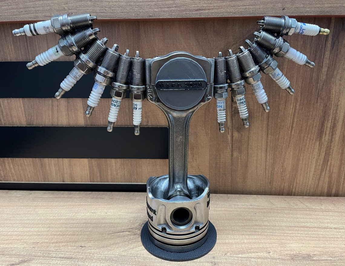 Piston CUP / Real Car Engine Parts / Decorative Piston With Spark Plug ...