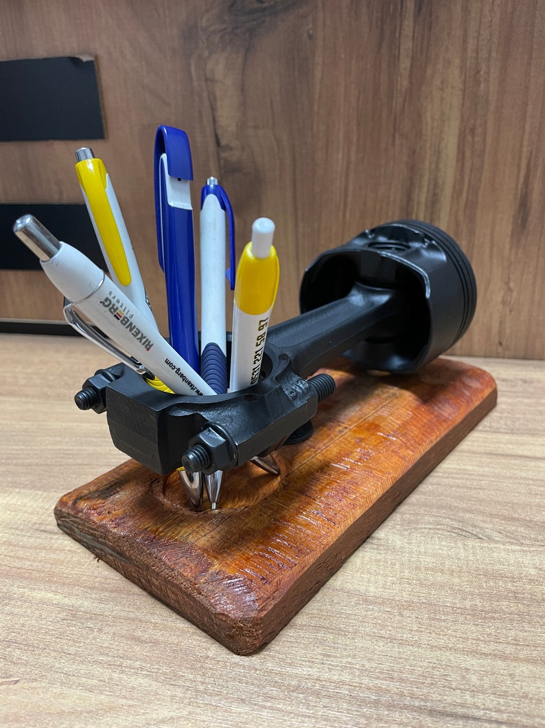 Piston Pen Holder / Real Car Engine Parts / Piston Pencil Case / Piston ...