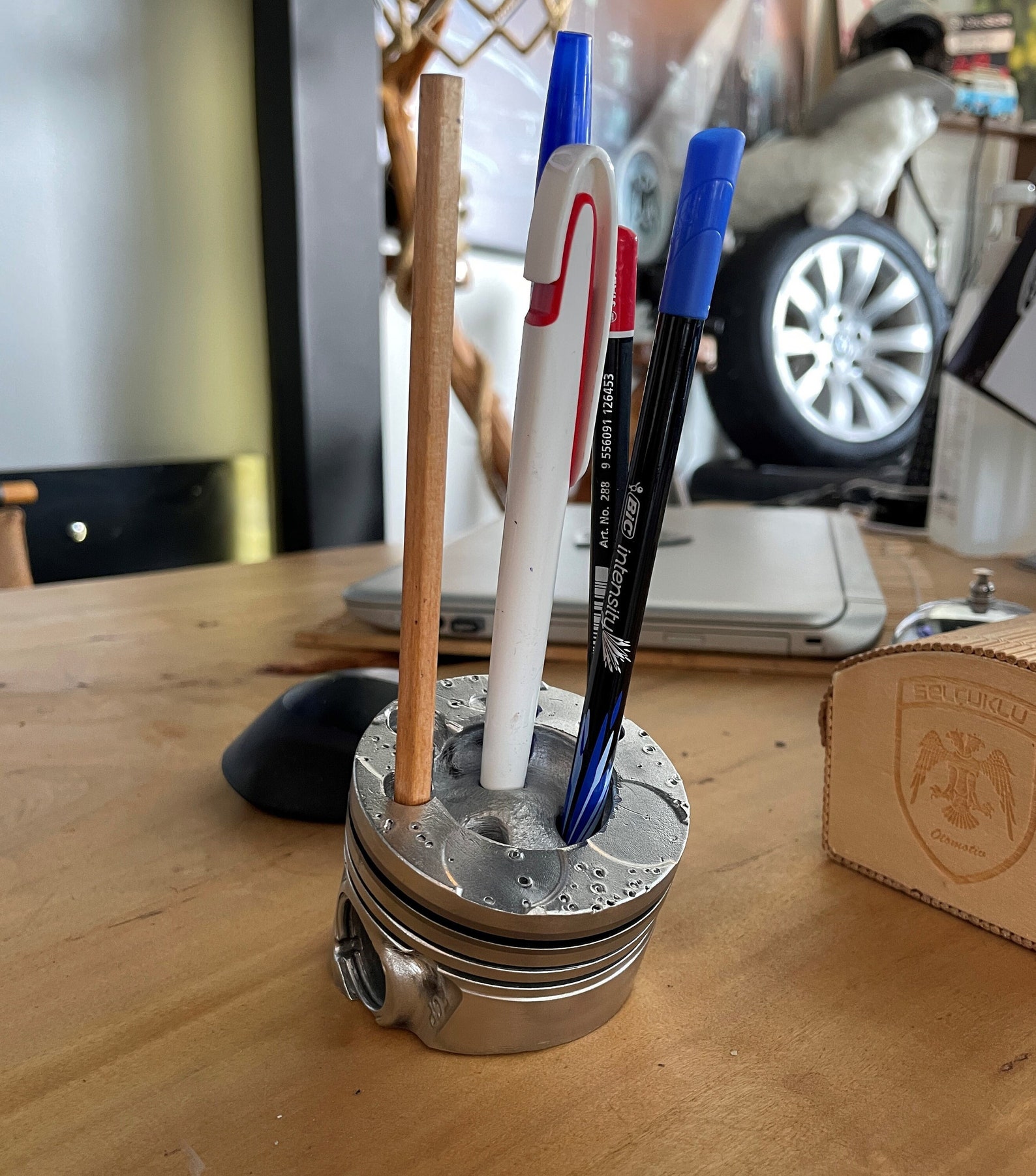 Piston Pen Holder / Real Car Engine Parts / Gift for Men - Etsy
