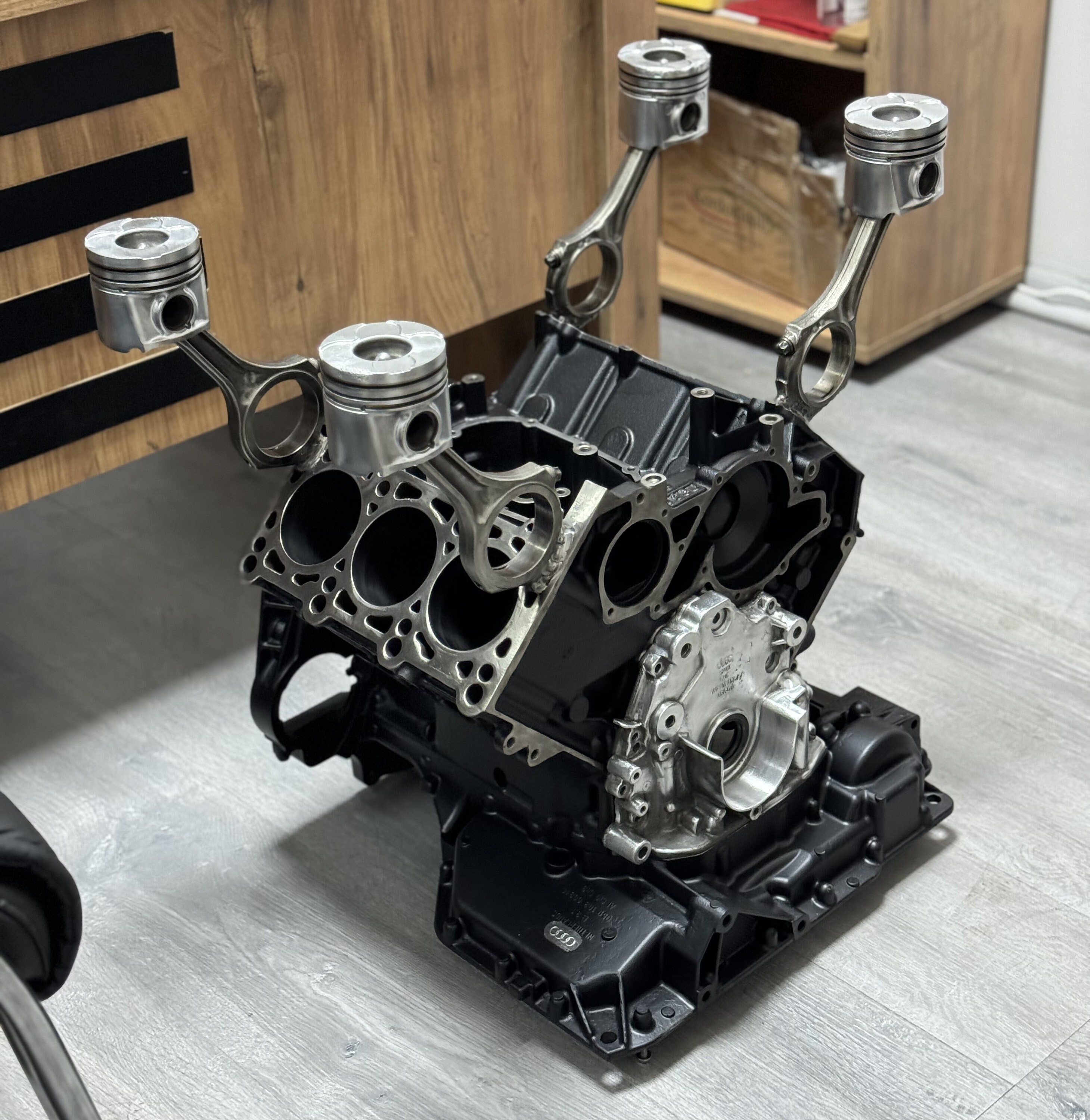 V6 Engine Block Table // Customizable Man Cave Furniture // Handmade ...