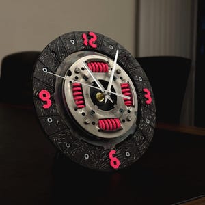 Clutch Pressure Plate Wall Clock / Upcycled Car Part / Handmade ...