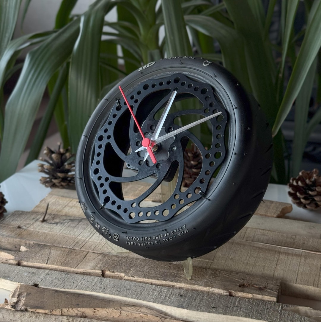 Tire Wall Clock / Wheel Wall Clock / Large Urban Clock / Handforged ...
