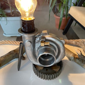 Turbocharger Lamp / Real Car Engine Parts / Upcycling / Handmade ...