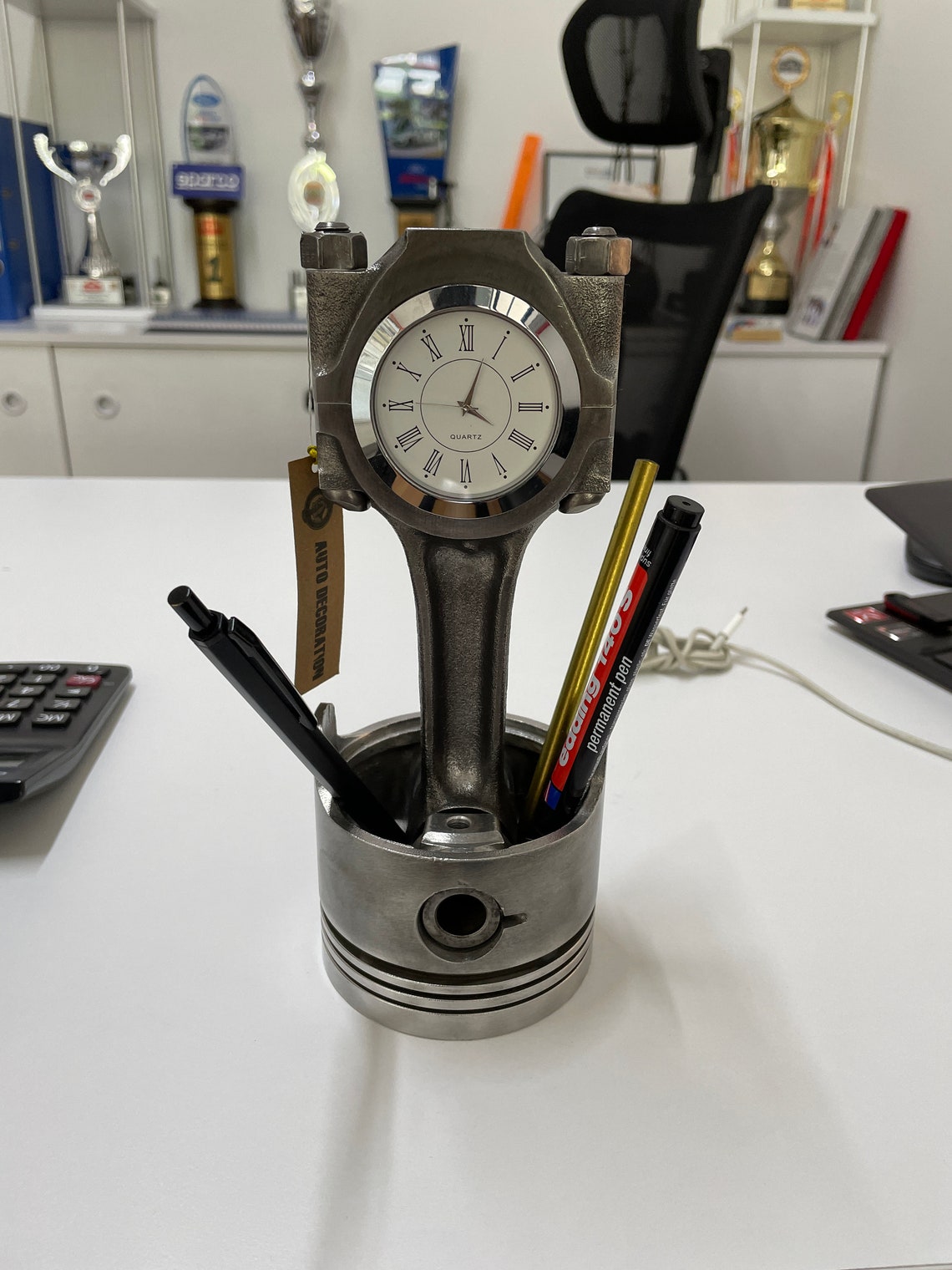 Piston Clock / Real Car Engine Parts / Piston Trinket / - Etsy