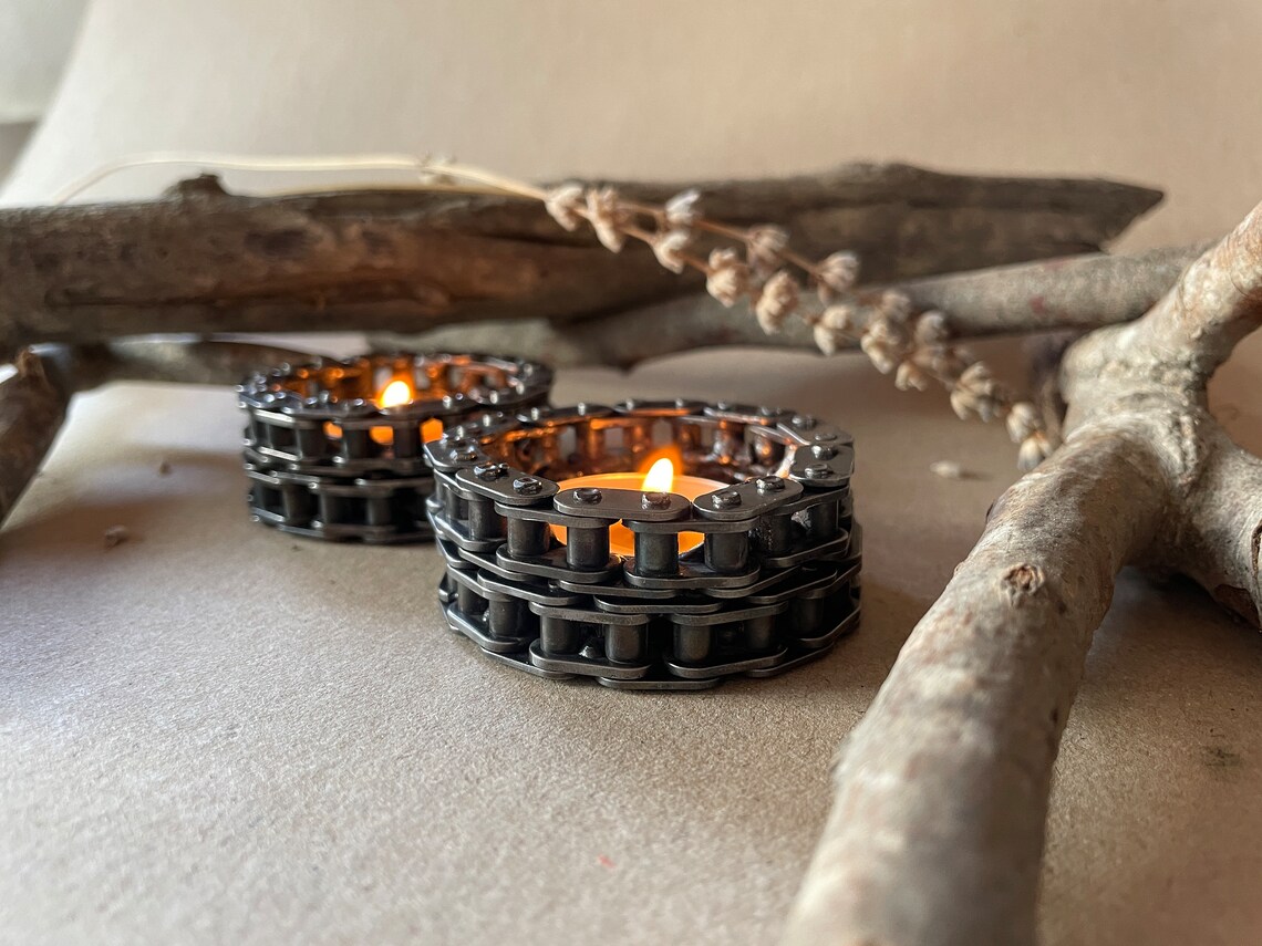 Timing Chain Candle Holder / Real Car Engine Parts / Handmade - Etsy