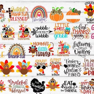 Thanksgiving Svg Bundle, Thankgiving Svg, Gobble SVG, Thanksgiving ...