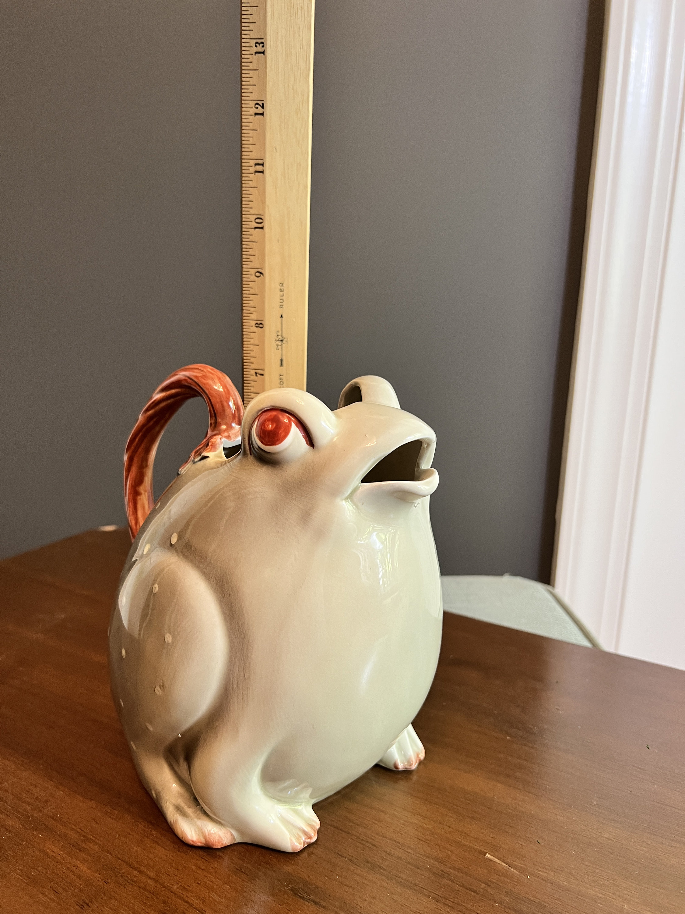RARE Vintage Fitz & Floyd Frog Toad Pitcher. SO CUTE Grey. 1978 ...