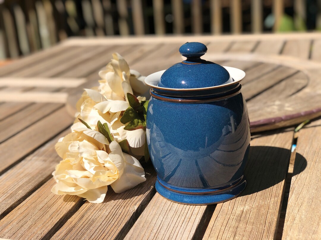 DENBY-LANGLEY Storage Jar and Lid Boston. Utility Canister Cracker ...