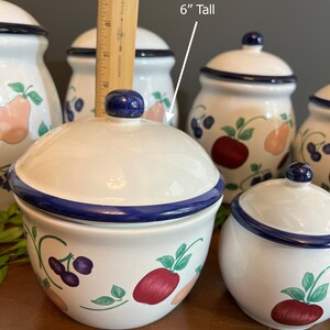 Vintage Princess House Orchard Medley Canisters. Like New Condition ...