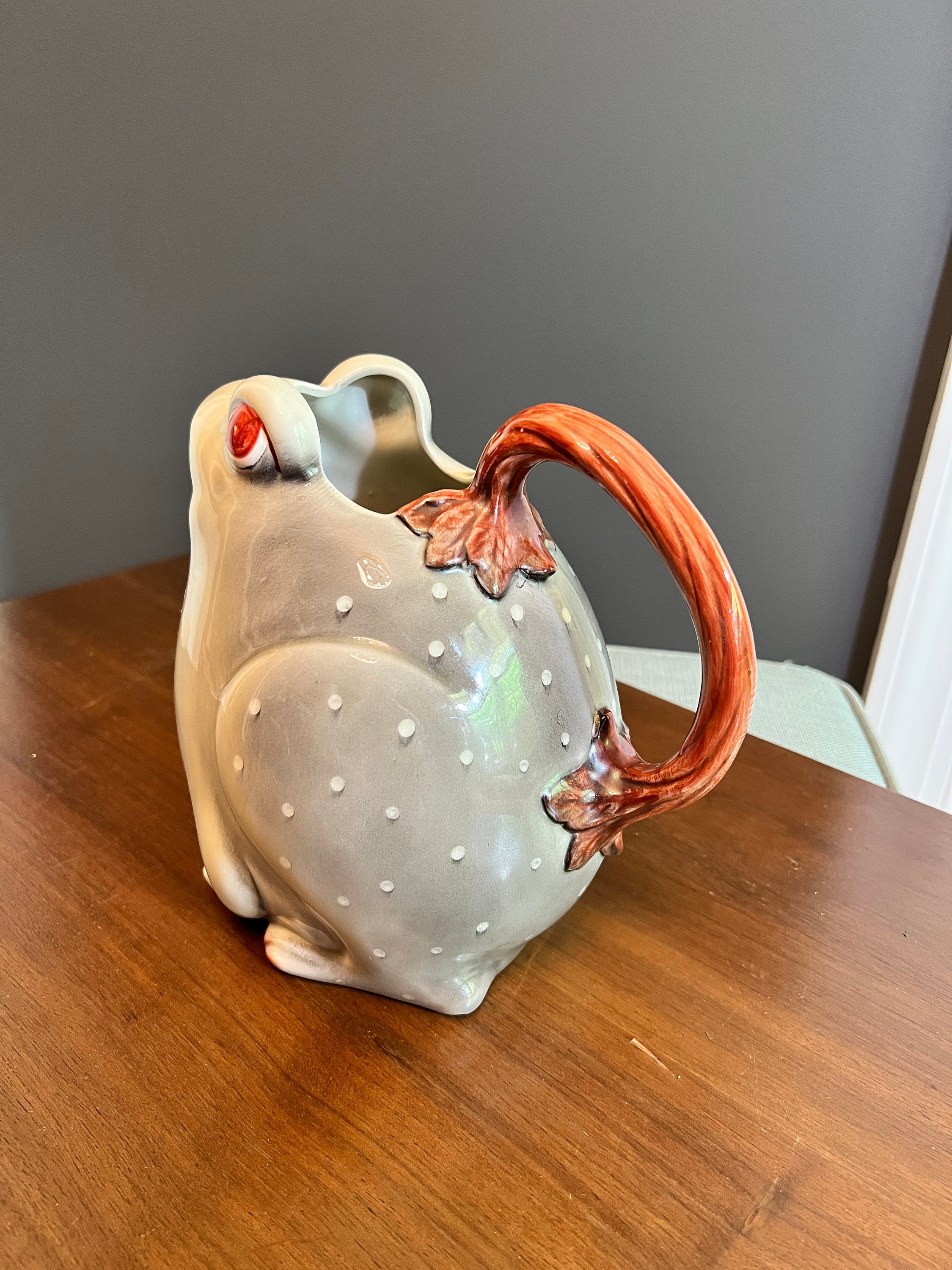 RARE Vintage Fitz & Floyd Frog Toad Pitcher. SO CUTE Grey. 1978 ...