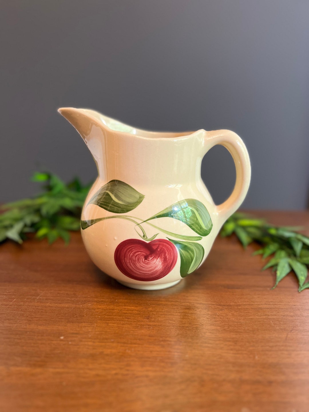 Vintage Watts Apple Creamer Small Pitcher 62 Made in USA. 5 1/2"h - Etsy