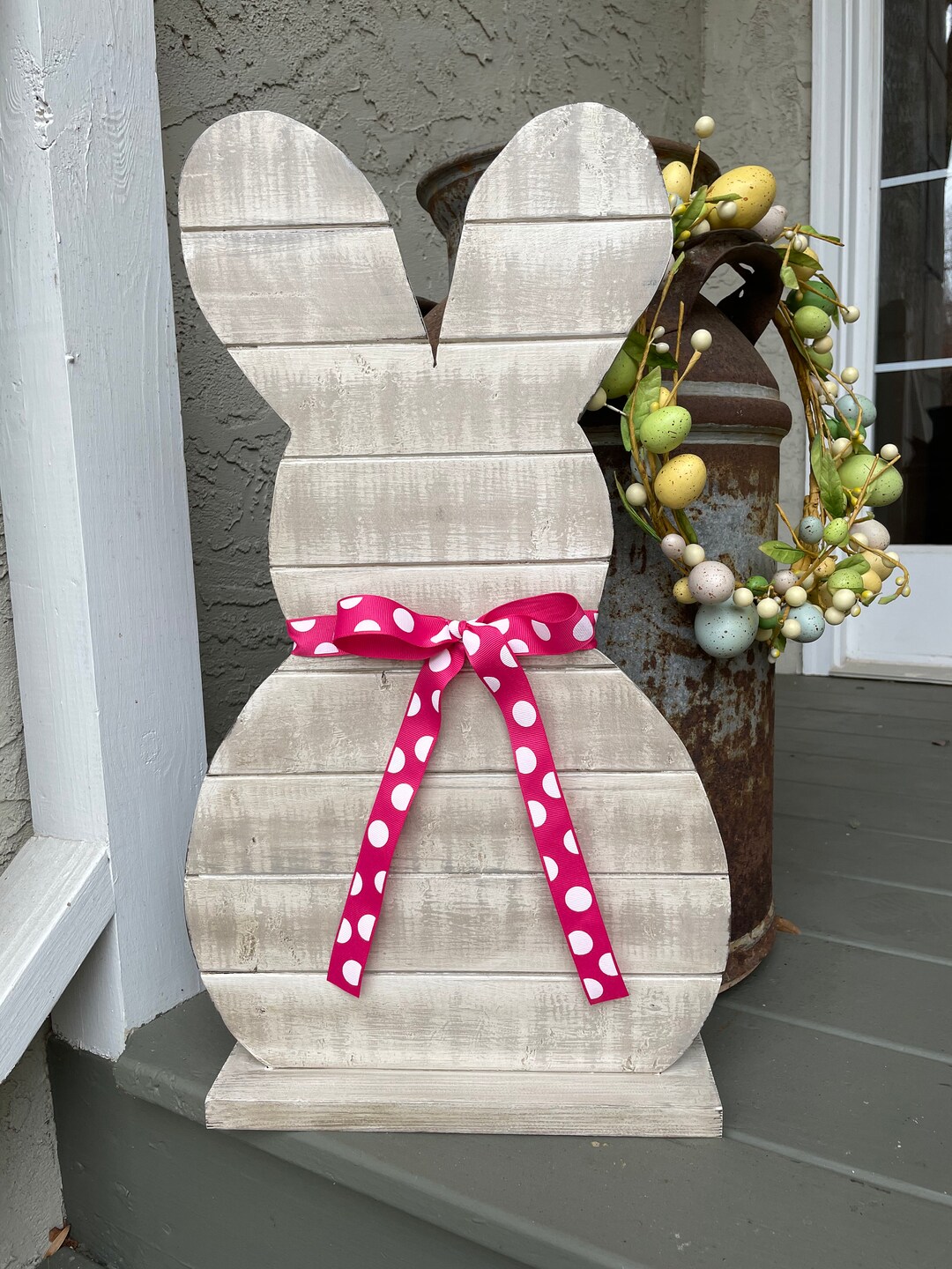 Wood Porch Bunny, Rustic Rabbit, Handmade Farmhouse Decor, Easter - Etsy