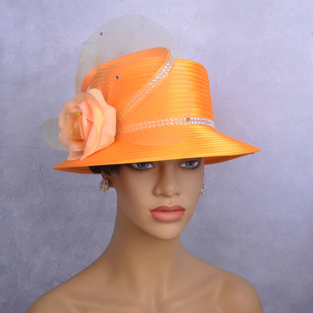 New Satin Hat,formal Hat for Church Hat Kentucky Derby,party Hat ...