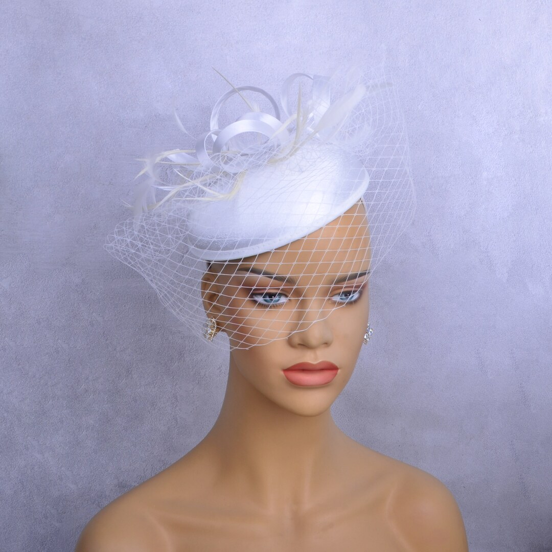 Kentucky Derby Hat With Feathers,tea Party Hat,british Hat,fancy Hat ...