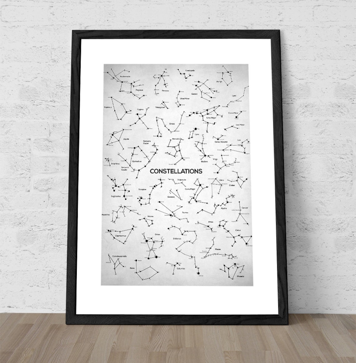 Constellations - Art Print - Constellations Map - Constellations Chart ...