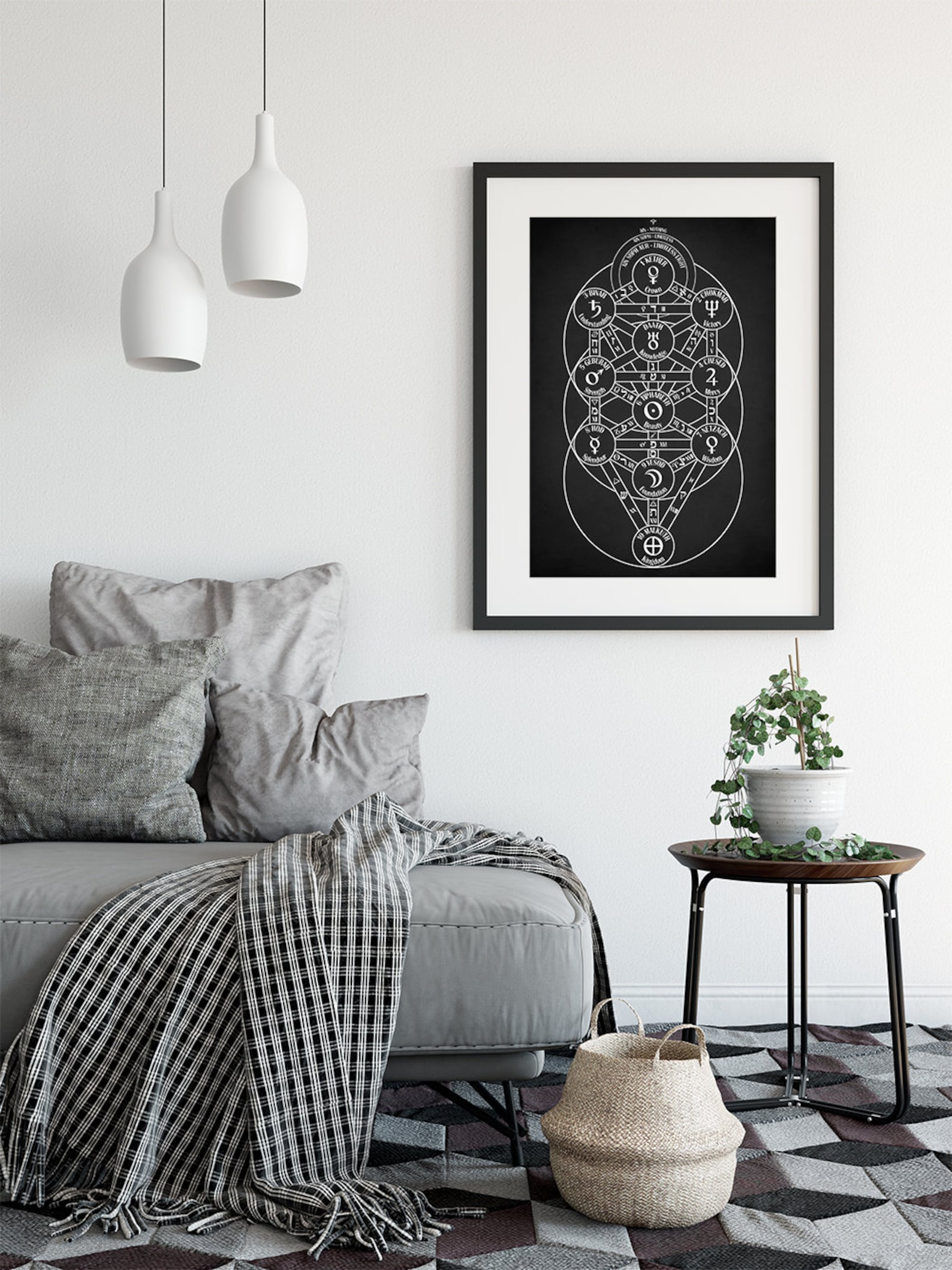 Kabbalistic Tree of Life Art Print Hermetic Qabala Poster Sacred ...