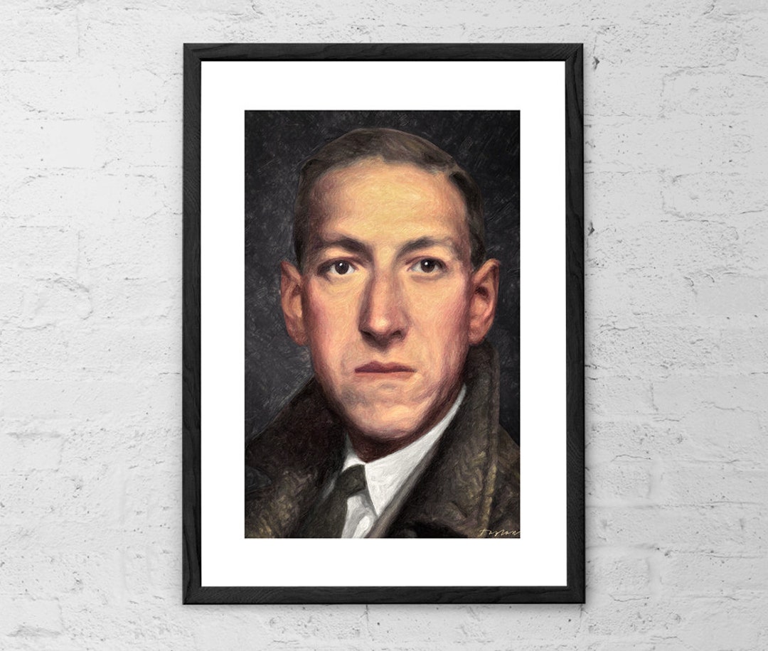 H.P. Lovecraft - Painting - Portrait - Horror - Horror Decor ...