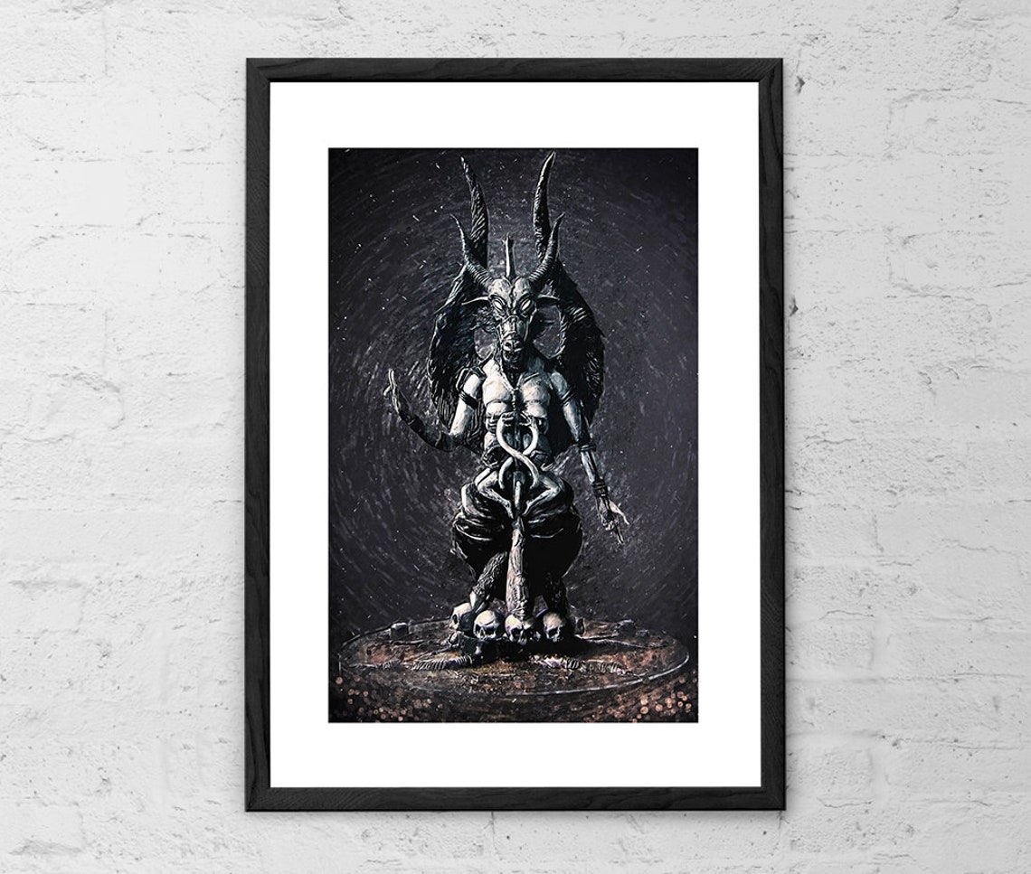 Baphomet Satan Baphomet Poster Baphomet Print Baphomet | Etsy