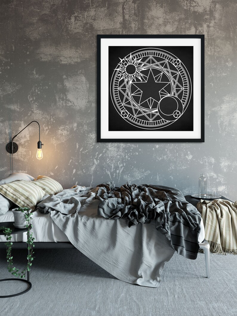 Cardcaptor Sakura Clow Reed's Magic Circle Art Print | Etsy