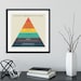 Maslow's Hierarchy of Needs Art Print Human Developmental Psychology ...