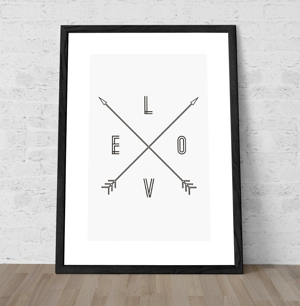 Love Compass Art Print Compass Print Wall Art Boho Home | Etsy