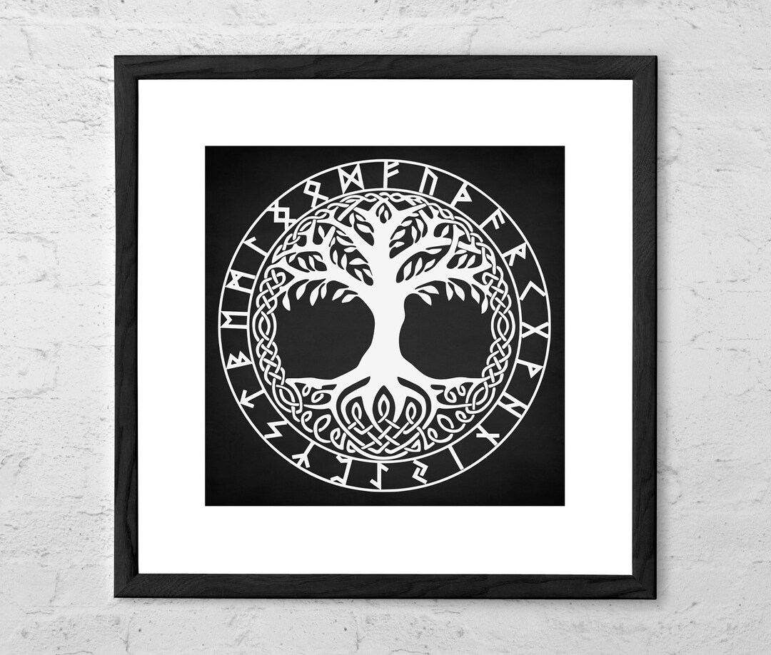 Yggdrasil - Norse Tree of Life - Art Print - Ancient Viking Norse ...